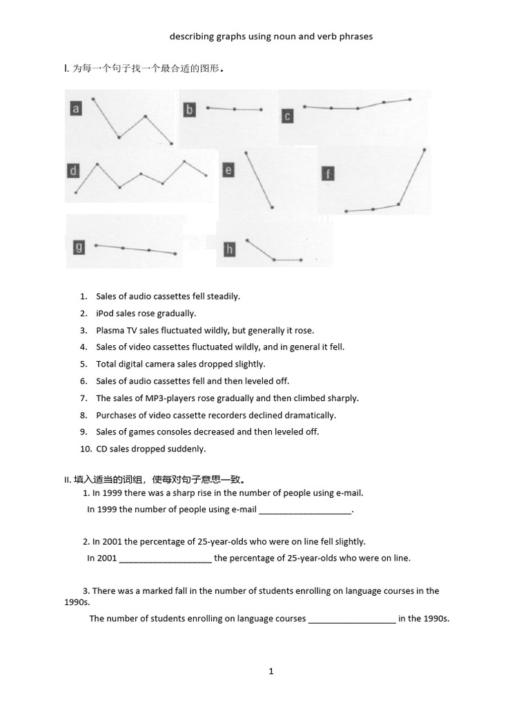 describing graphs using n and v | PDF | Linguistics