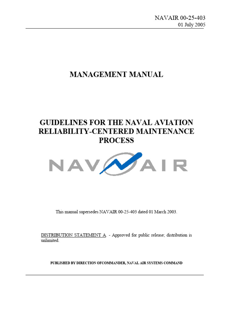 Navair, Rcm Guidelines | PDF | Reliability Engineering | Systems Engineering