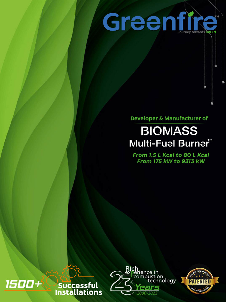 Greenfire Biomass Pellet Burner | PDF