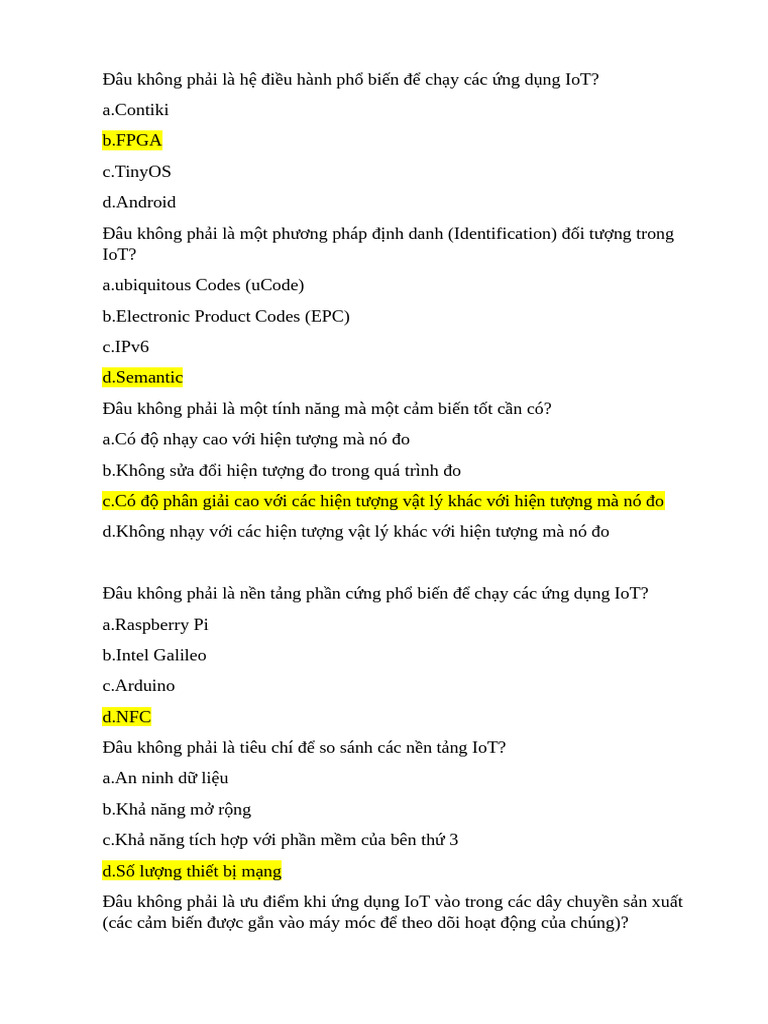 50-cau IOT | PDF