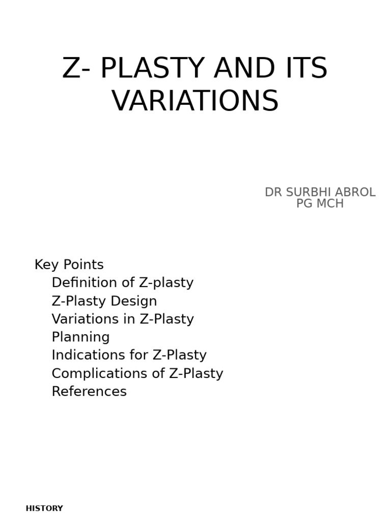 Z-Plasty Techniques and Variations | PDF | Plastic Surgery | Cosmetic ...
