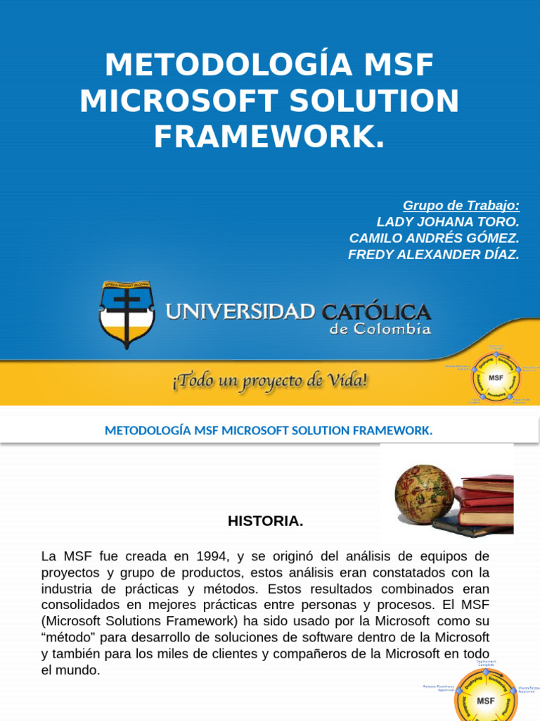 Metodología MSF Microsoft Solution Framework (56147) | PDF | Microsoft ...