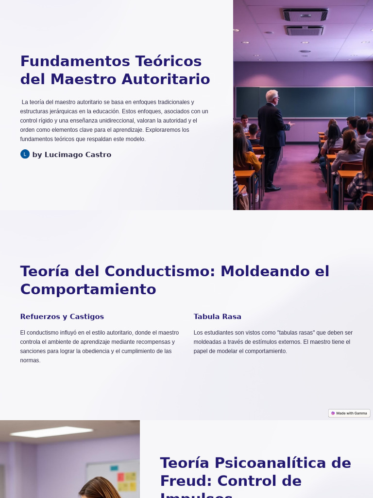 Fundamentos Teoricos Del Maestro Autoritario | PDF | Disciplinas ...