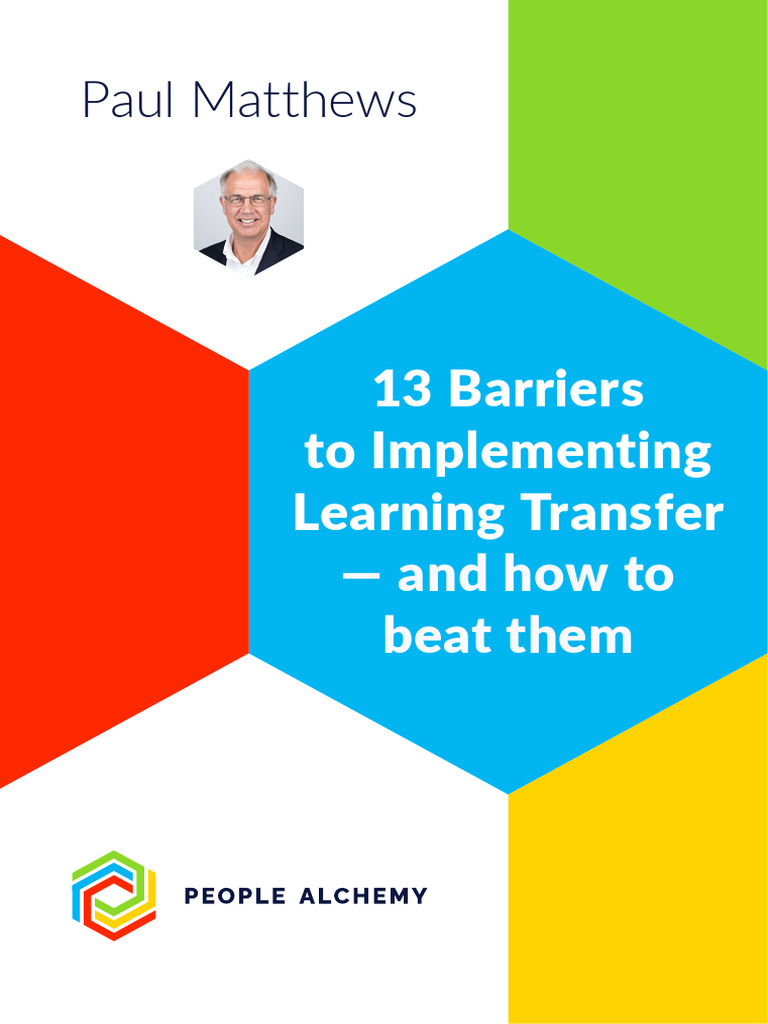13 Barriers To Implementing Learning Transfer | PDF | Learning | Cognition