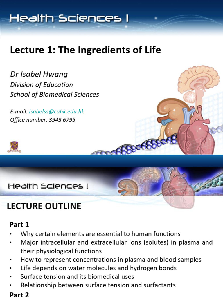 Lecture 1 - Ingredients of Life - Student Version | PDF | Carbohydrates ...