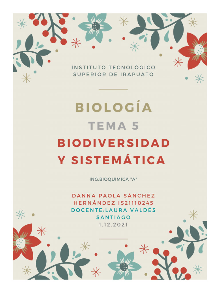 Biologia Tema 5 | PDF