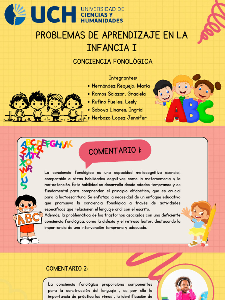 Conciencia Fonológica en Niños: Actividades Clave | PDF | Sílaba | Dislexia