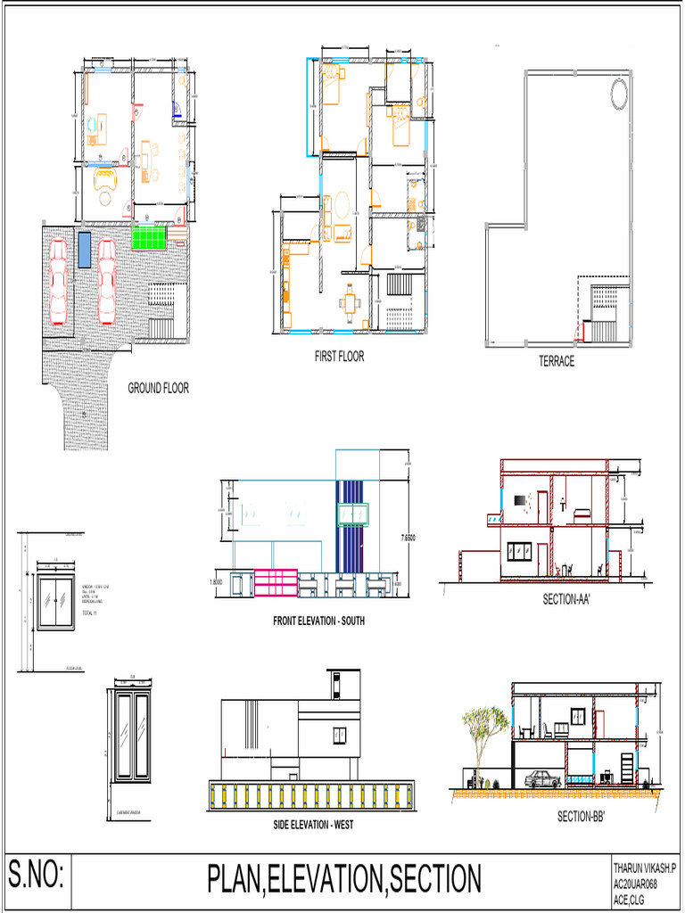 Working Drawing Tharun-Model - PDF 1 | PDF