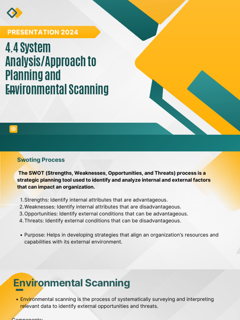4.4 System AnalysisApproach to Planning and Environmental Scanning.pdf | PDF | Swot Analysis ...