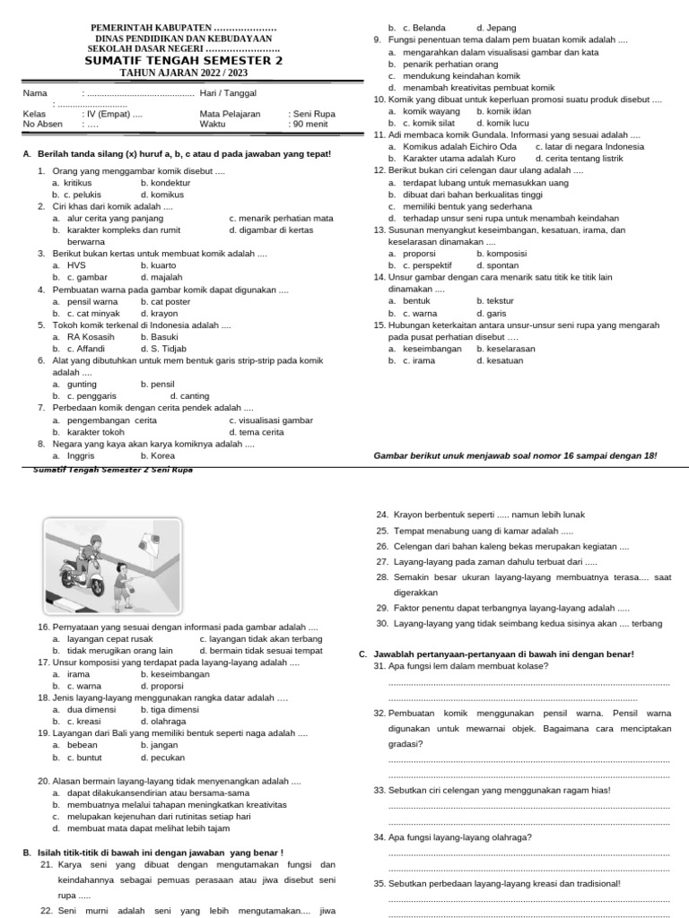 STS Genap Seni Rupa SSM 2 | PDF