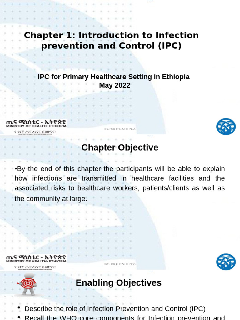 Chapter 1 Introduction to IPC | PDF | Infection | Health Care