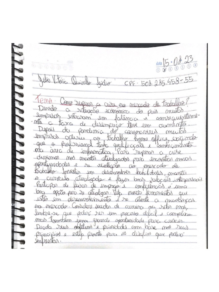 Redação ciee | PDF