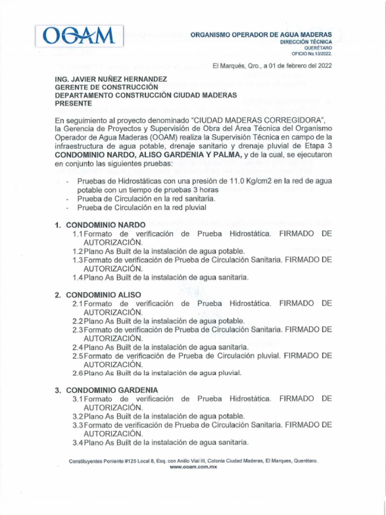 1.1 CARTA LIBERACIÓN ETP 03 OOAM | PDF