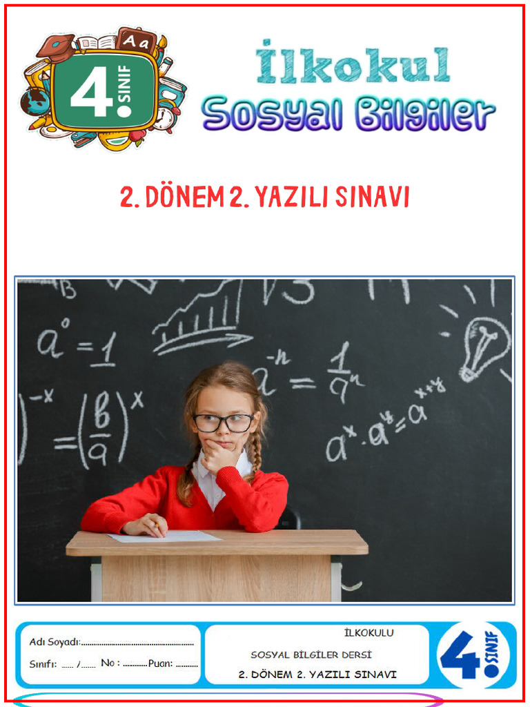 4.sinif Sosyal Bilgiler 2. Donem 2. Yazili Sorulari Ve Cevap Anahtari | PDF