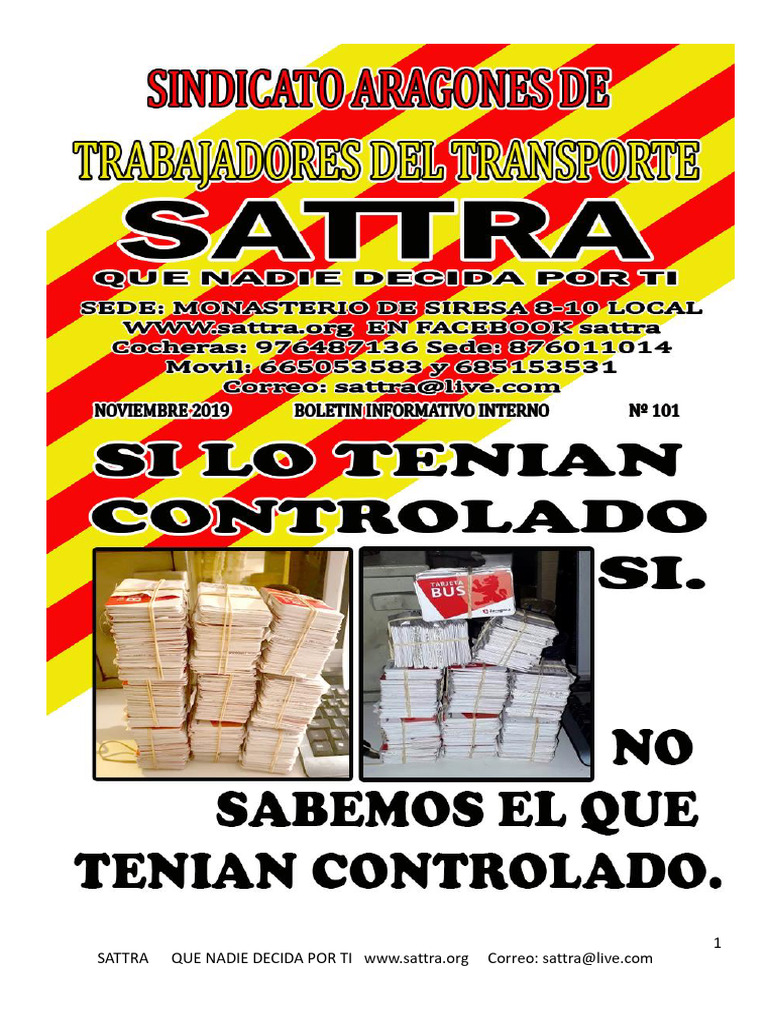 Salud y Seguridad en SATTRA | PDF