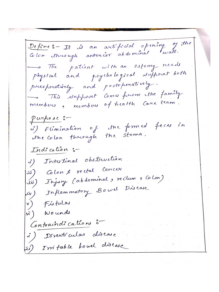 Colostomy Procedure | PDF