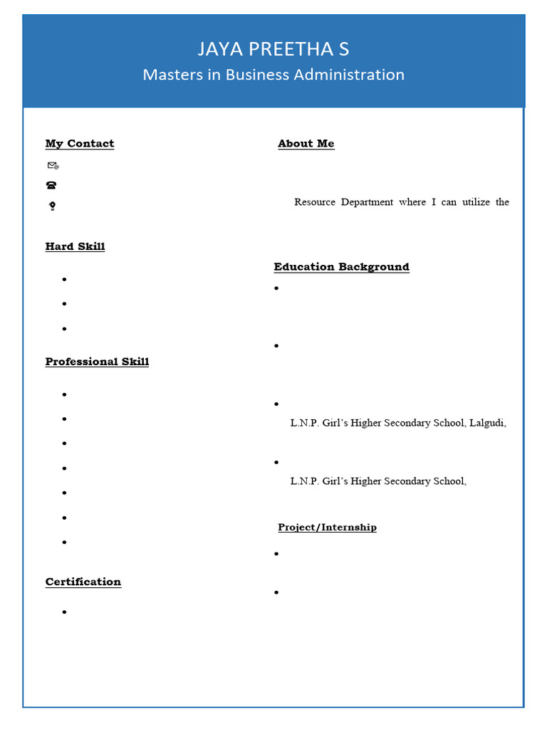 Preetha Resume IT Recruiter | PDF