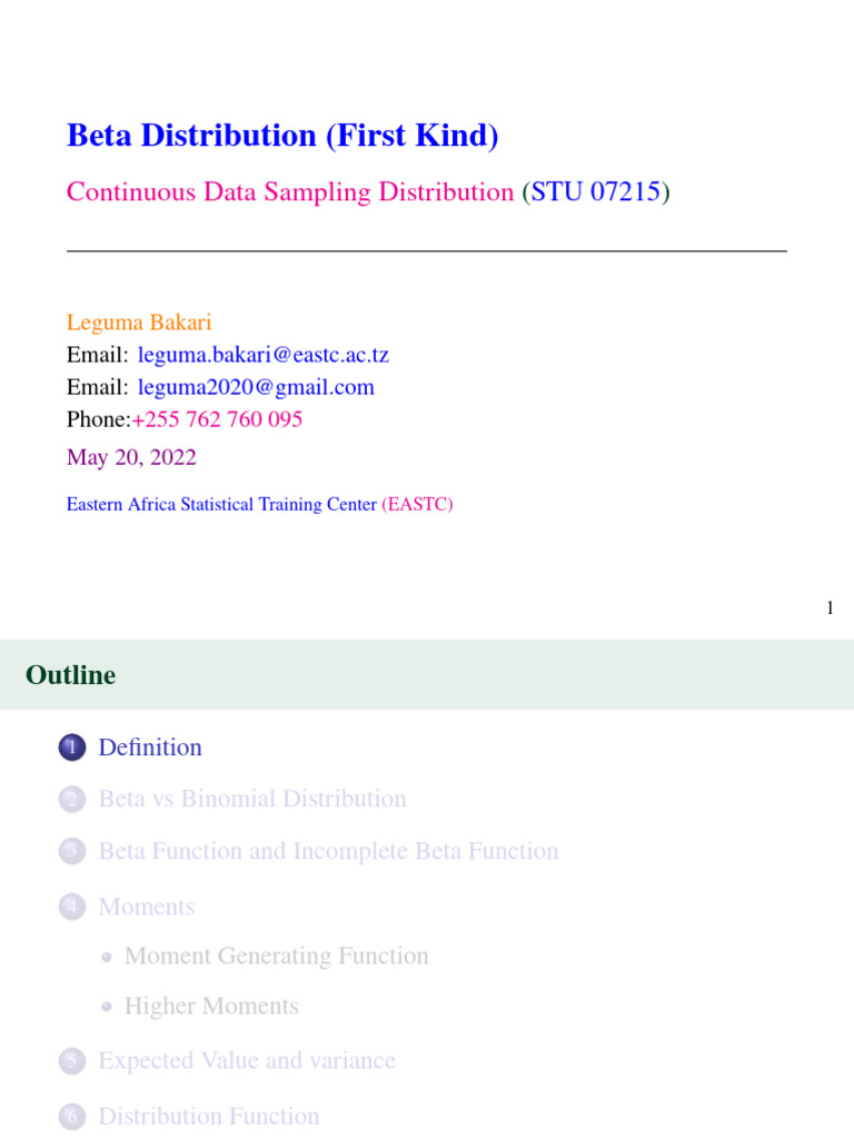 Understanding Beta Distribution Types | PDF | Probability Distribution ...