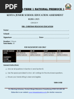 JSS Cre (G7&8) Topical Revision | PDF | Jesus | Moses