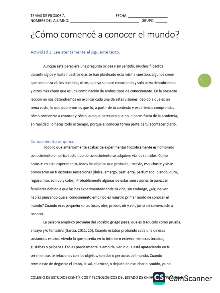 C-Mo Comenc - A Conocer | PDF | Conocimiento | Experiencia
