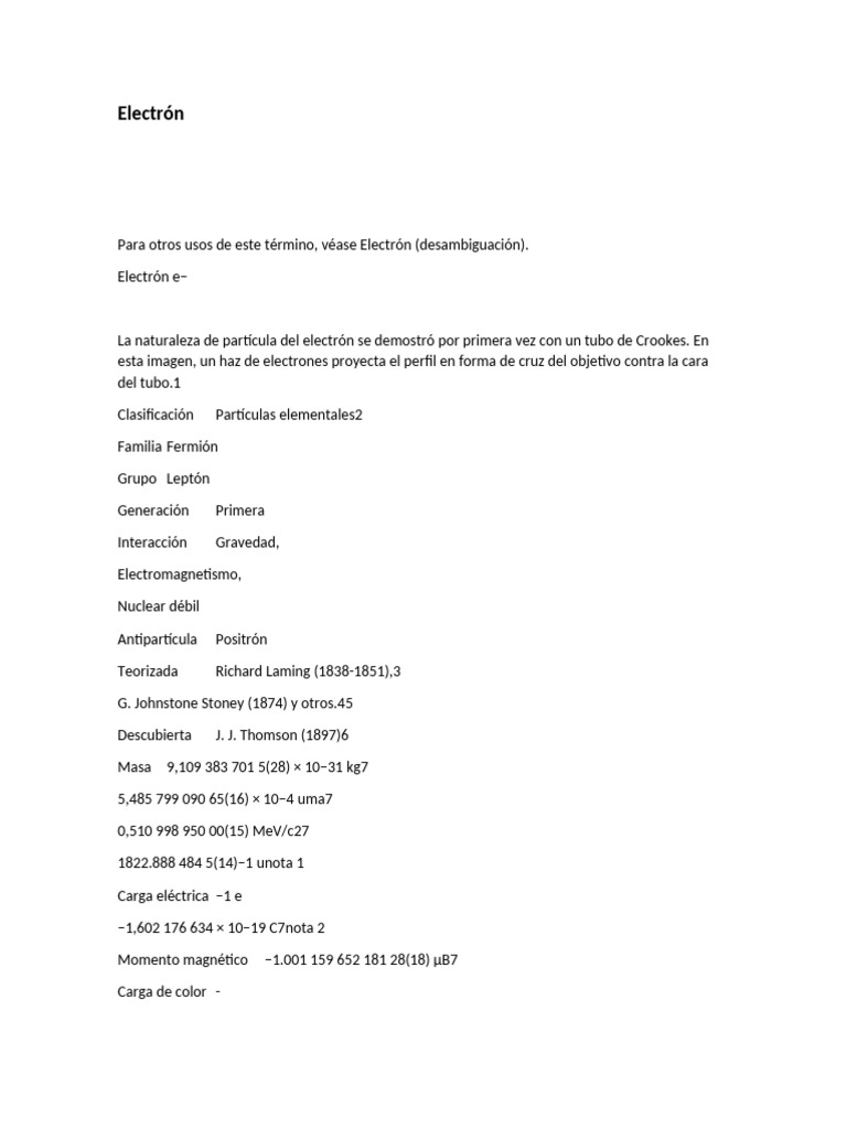 Electrón | PDF | Electrón | Átomos