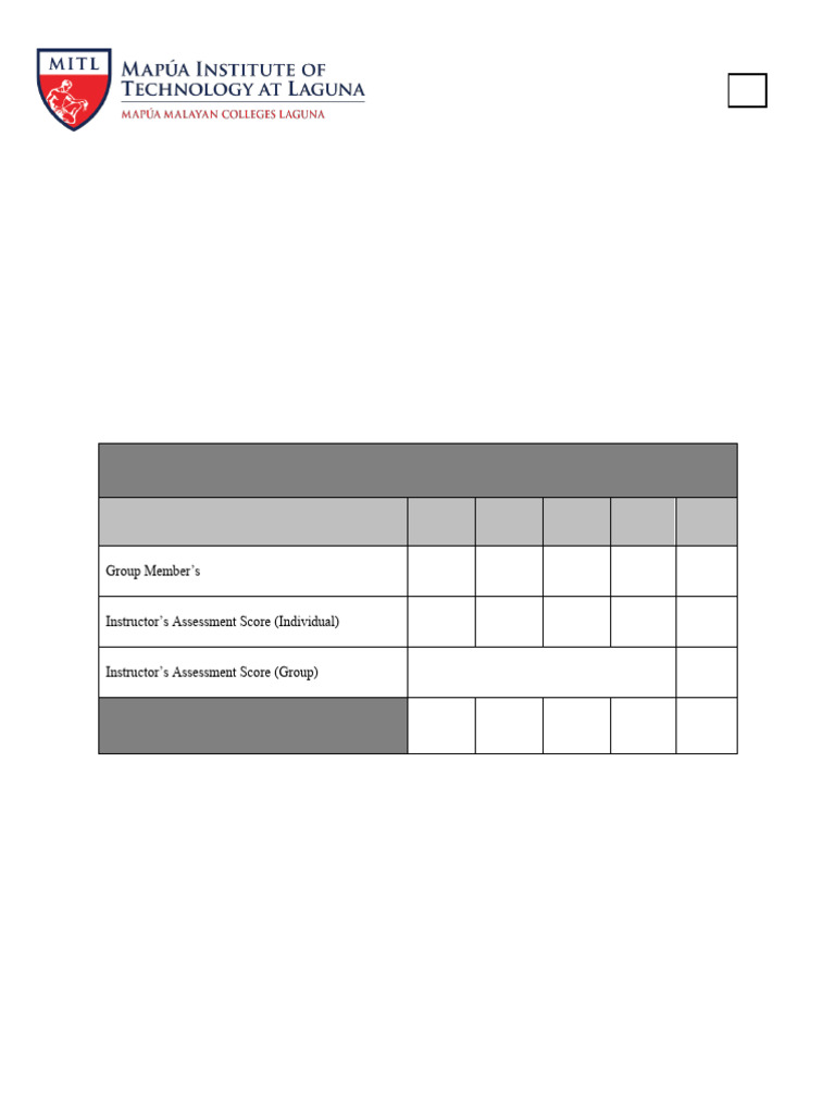 Overall Grading Sheet (Multi-Purpose Tray) | PDF
