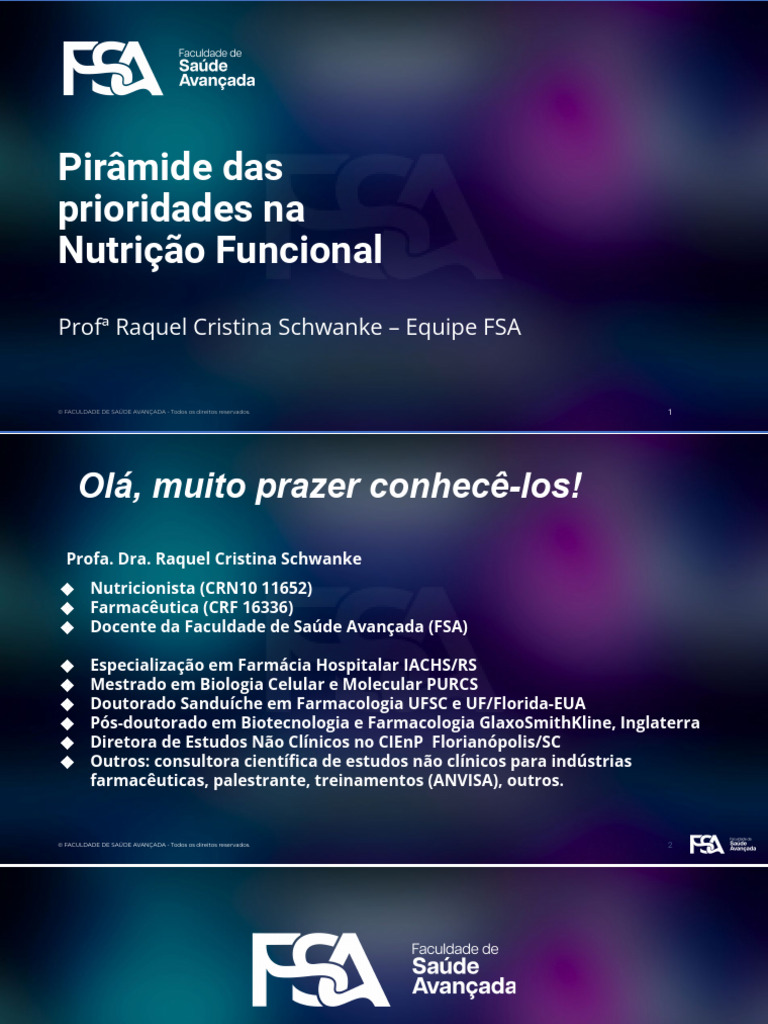 Slides PDF - Aula3 - Pirâmide Das Prioridades - NF | PDF | Dormir | Biologia