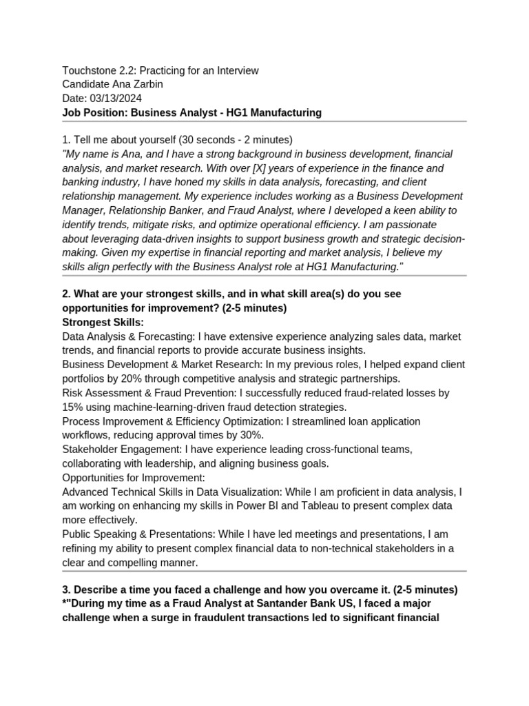 Career Readiness Touchstone 2.1 Template | PDF | Data Analysis | Marketing Research