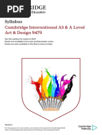 Cambridge IGCSE Art & Design 2025 Syllabus | PDF | Graphic Design