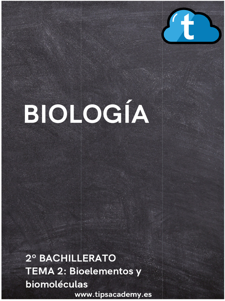 Tema 2 Bioelementos y Biomoleculas | PDF | Polaridad química | Solución tampón