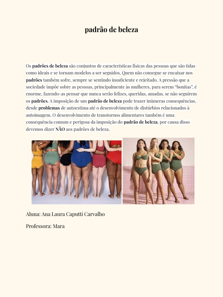 padrão de beleza (2) | PDF