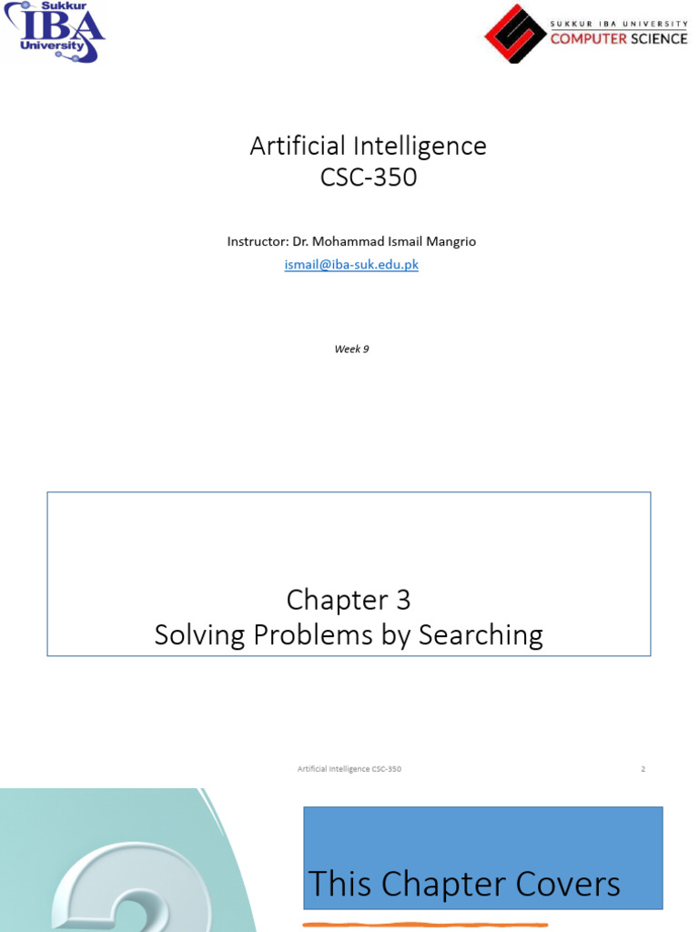 Ai-Week8-Ch3-Solving Problems by Searching - Part B | PDF | Theoretical Computer Science ...