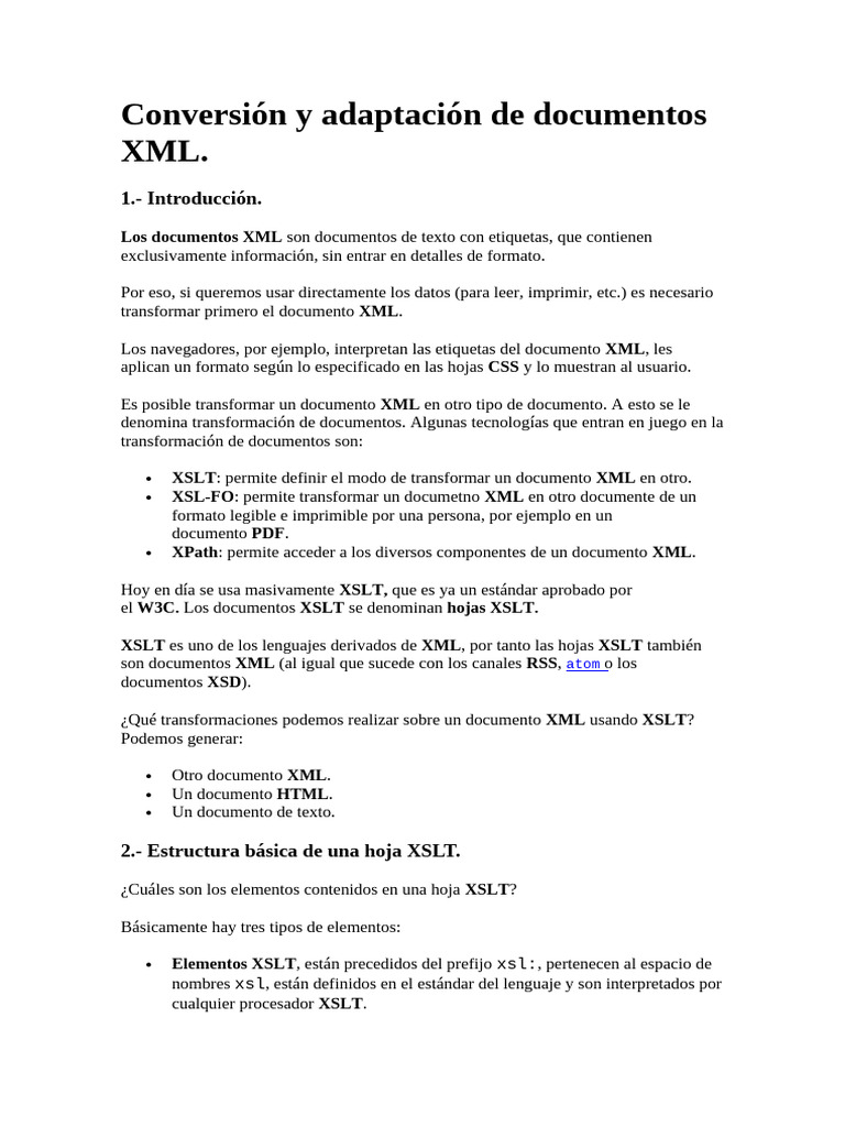 Tema 5 Imprimir | PDF | Xml | X camino