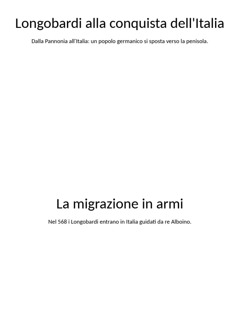 Longobardi Presentazione | PDF