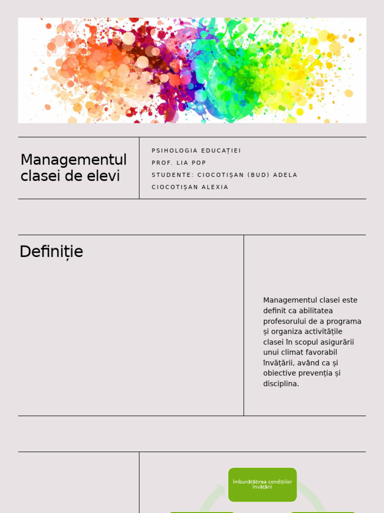 Managementul Clasei de Elevi | PDF