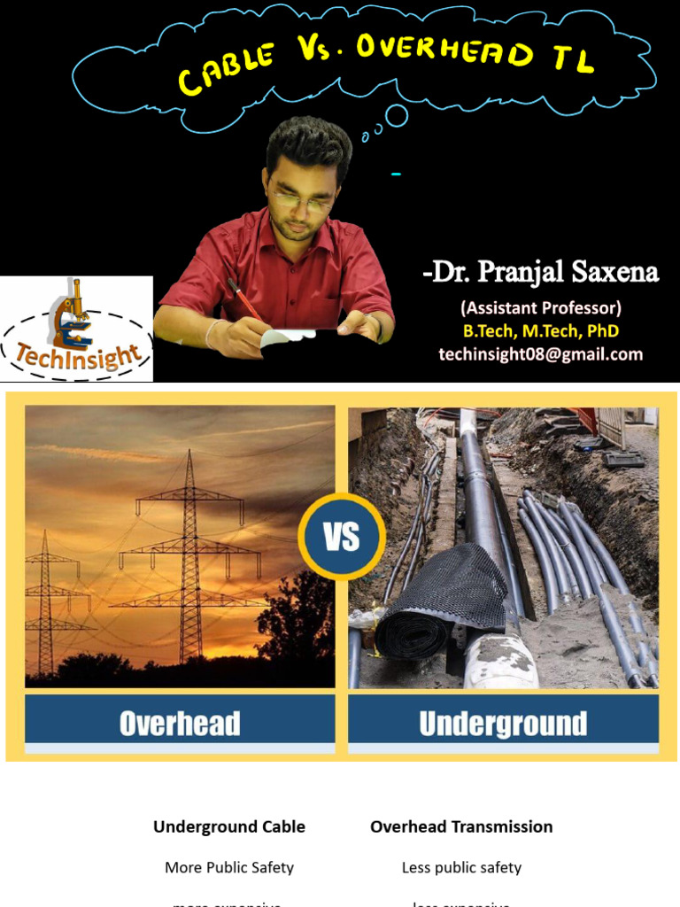Overhead vs Underground Transmission Analysis | PDF | Electric Power ...