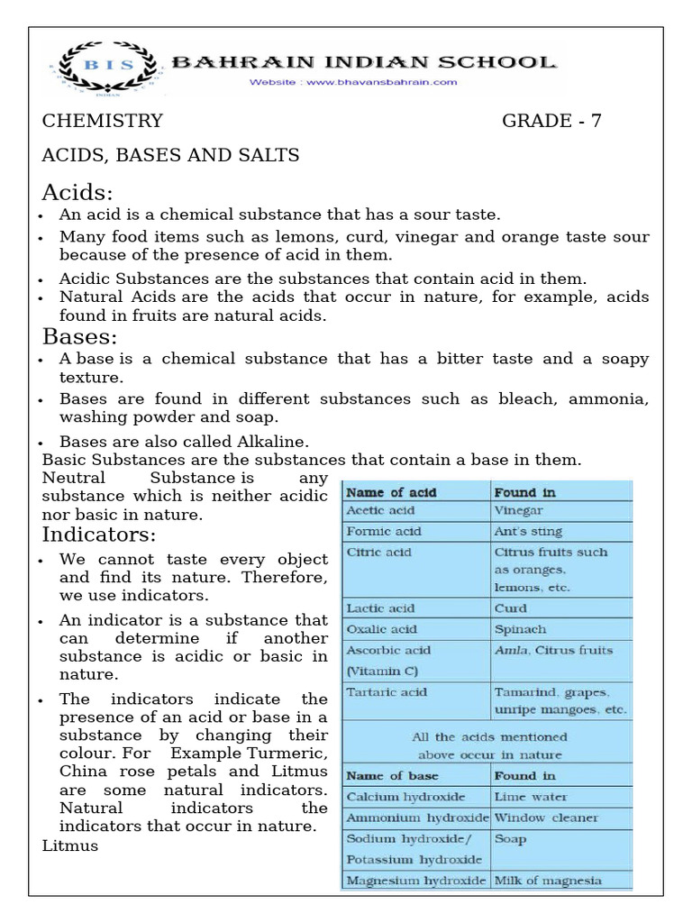 Acids, Bases, and Their Indicators | PDF | Acid | Ph