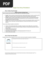 6.02 Planning Your Narrative Worksheet | PDF | Narration | Narrative