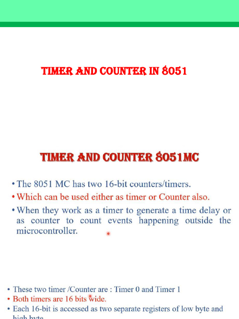 4.2-Timer and Counter-Theory | PDF