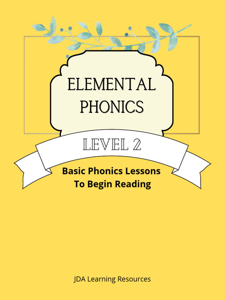Level 2 Elemental Phonics Workbook | PDF