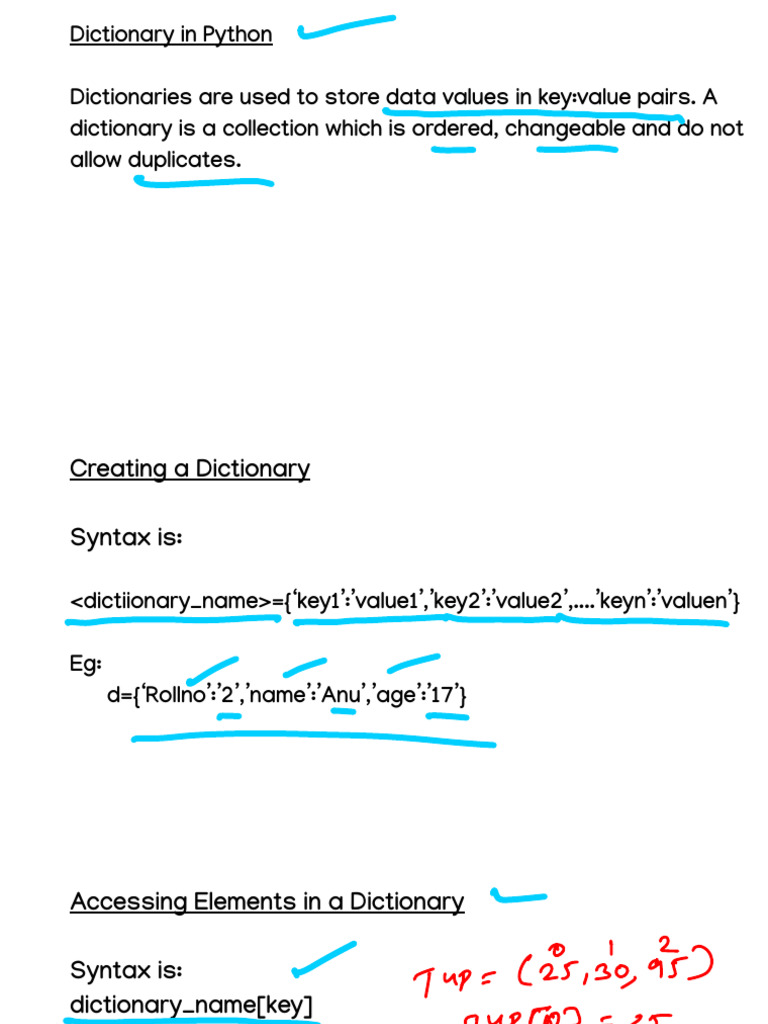 Tuple and Dictionaries (Part - 02) | PDF | Computer Science | Object Oriented Programming