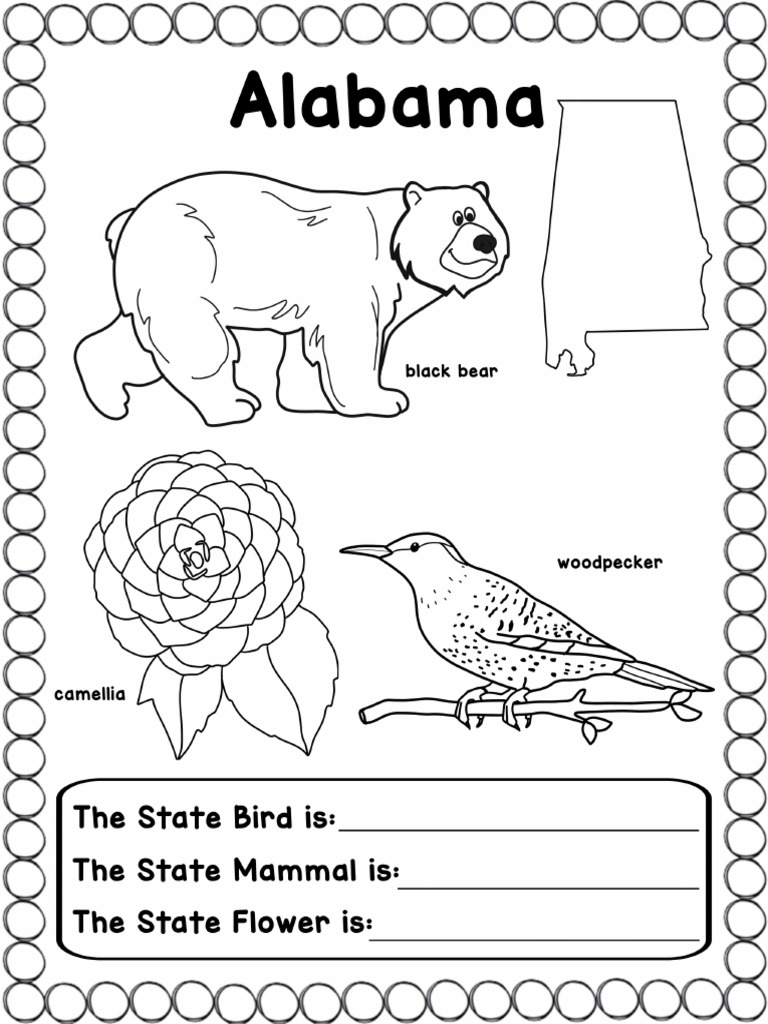 50 States Coloring Pages | PDF