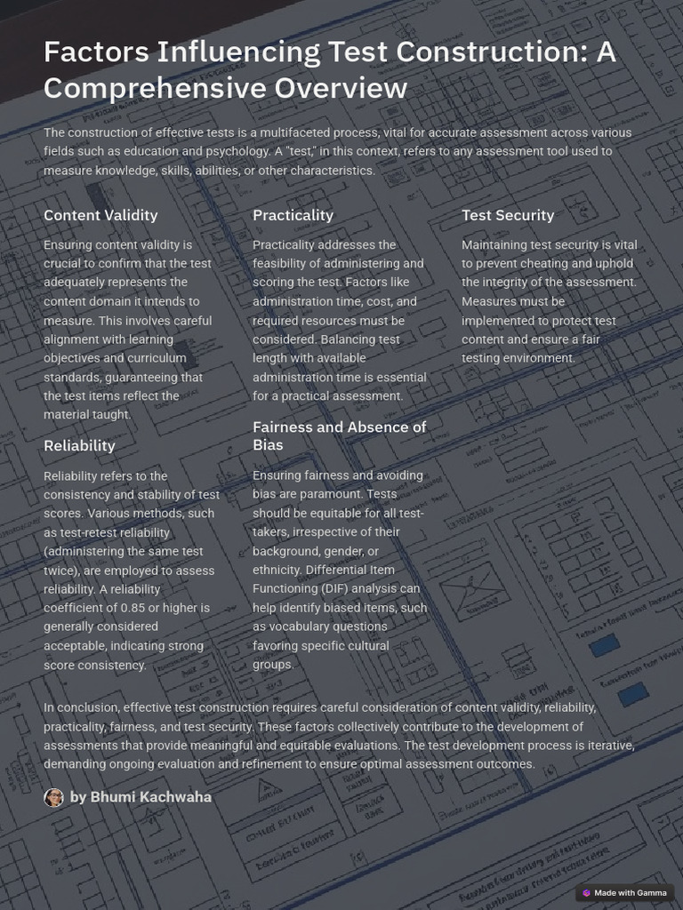 Factors-Influencing-Test-Construction-A-Comprehensive-Overview | PDF ...