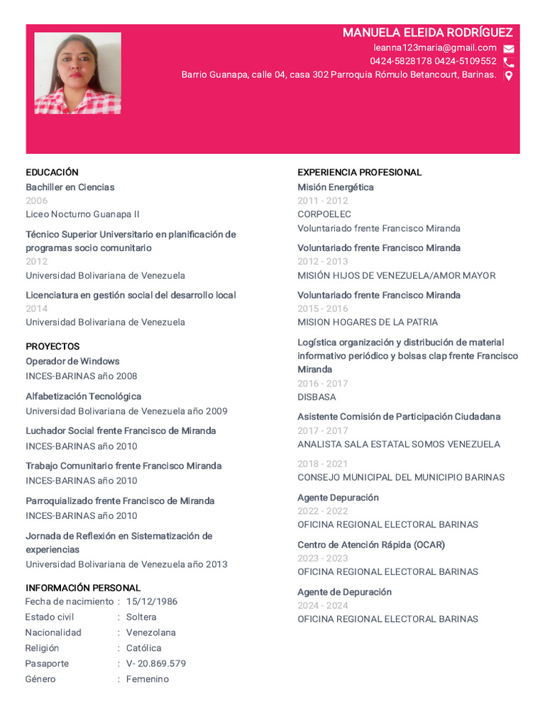 Manuela Rodriguez | PDF | Venezuela