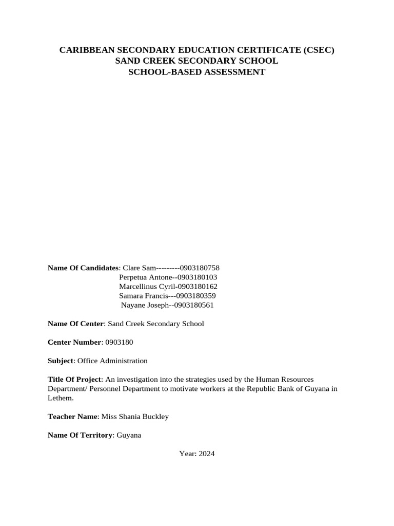 Oa Sba | PDF | Human Resource Management | Human Resources