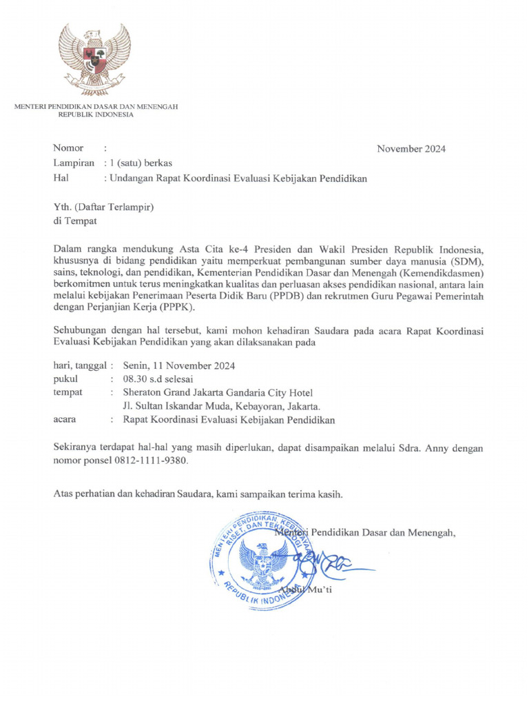 Und. Rakor PPDB | PDF