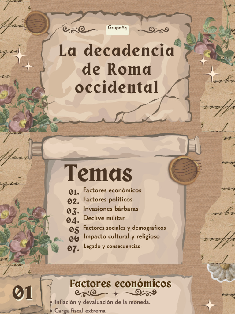 Decadencia de Roma Occidental | PDF | imperio Romano
