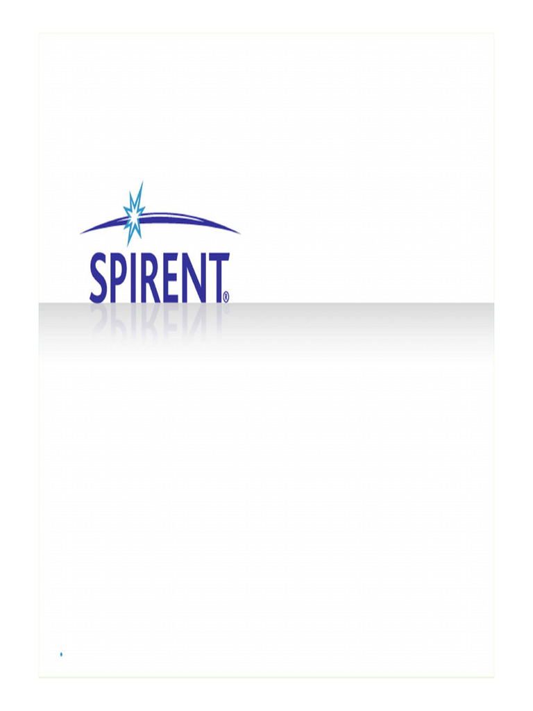 Spirent TestCenter Overview and Functions | PDF | Router (Computing ...