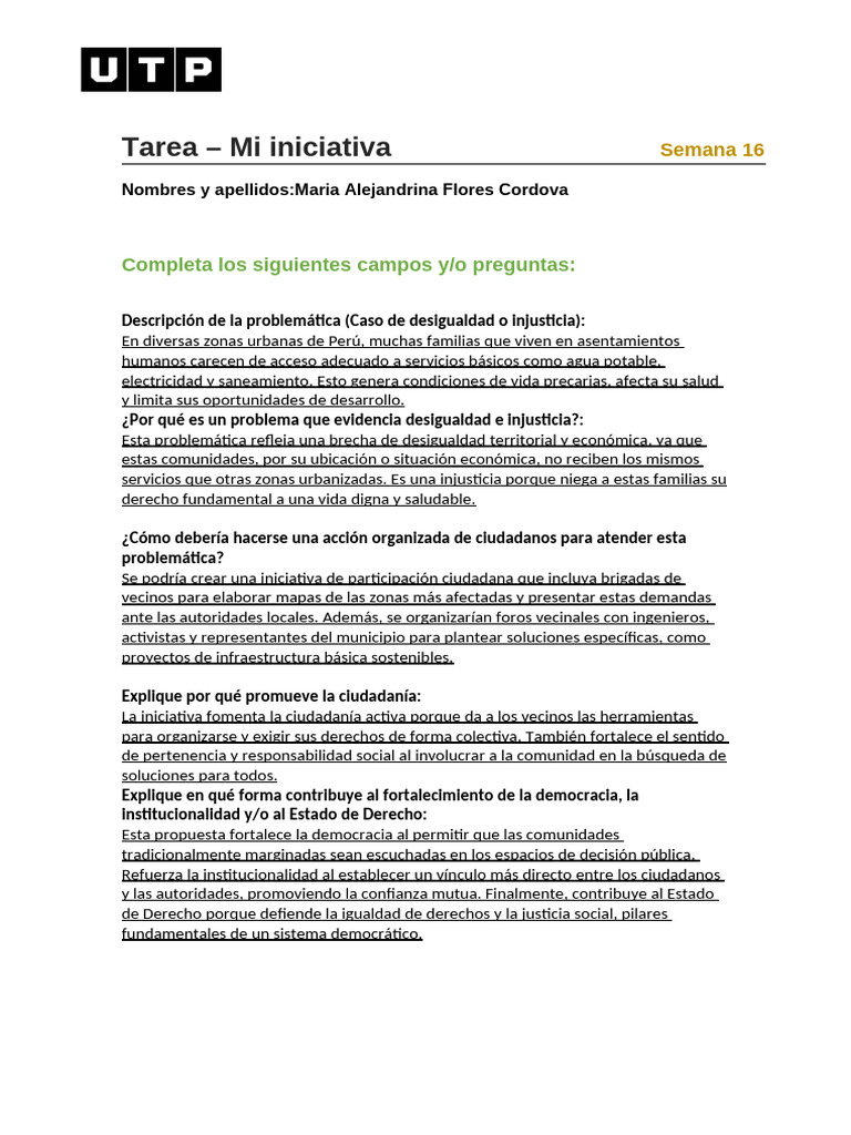 S16 - Tarea - Maria Alejandrina Flores Cordova PDF | PDF