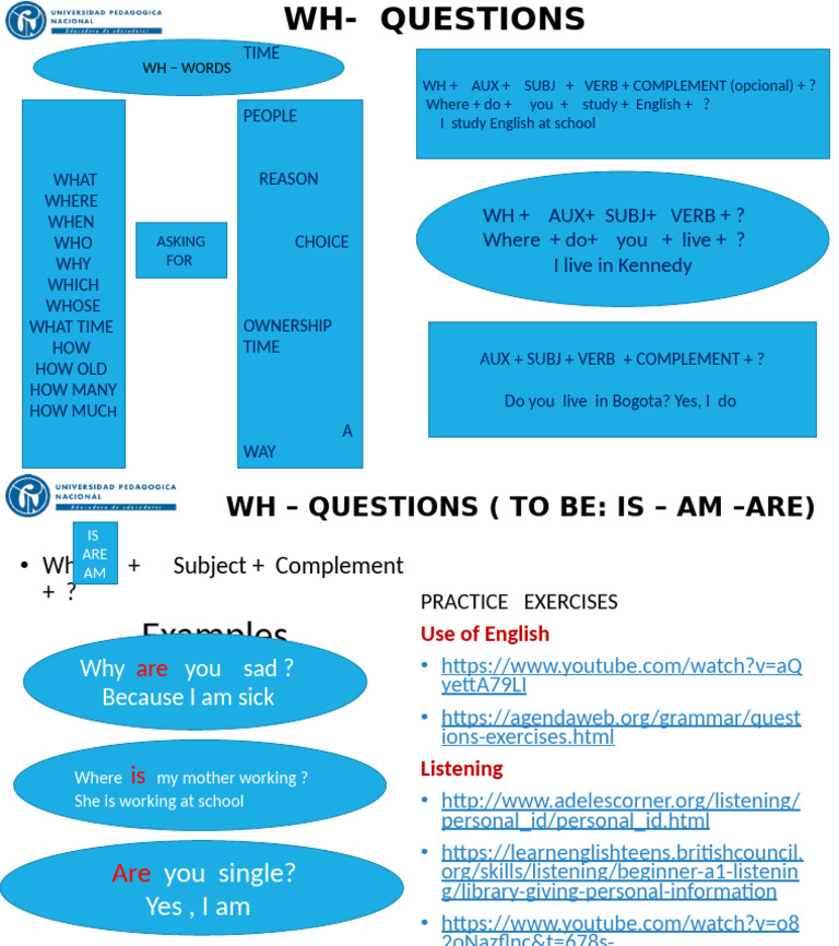 Class 3. WH - Questions | PDF